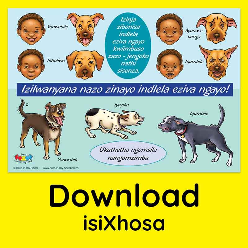 Animal's Feelings Poster, isiXhosa - download - Hero in my Hood