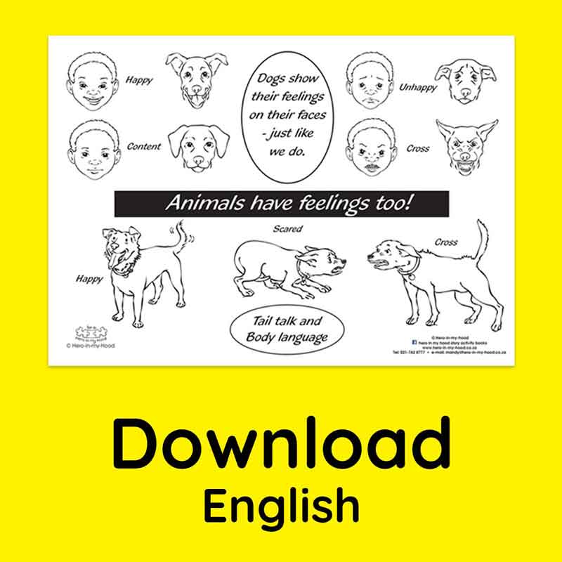 Animal's feelings handout, English - download - Hero in my Hood