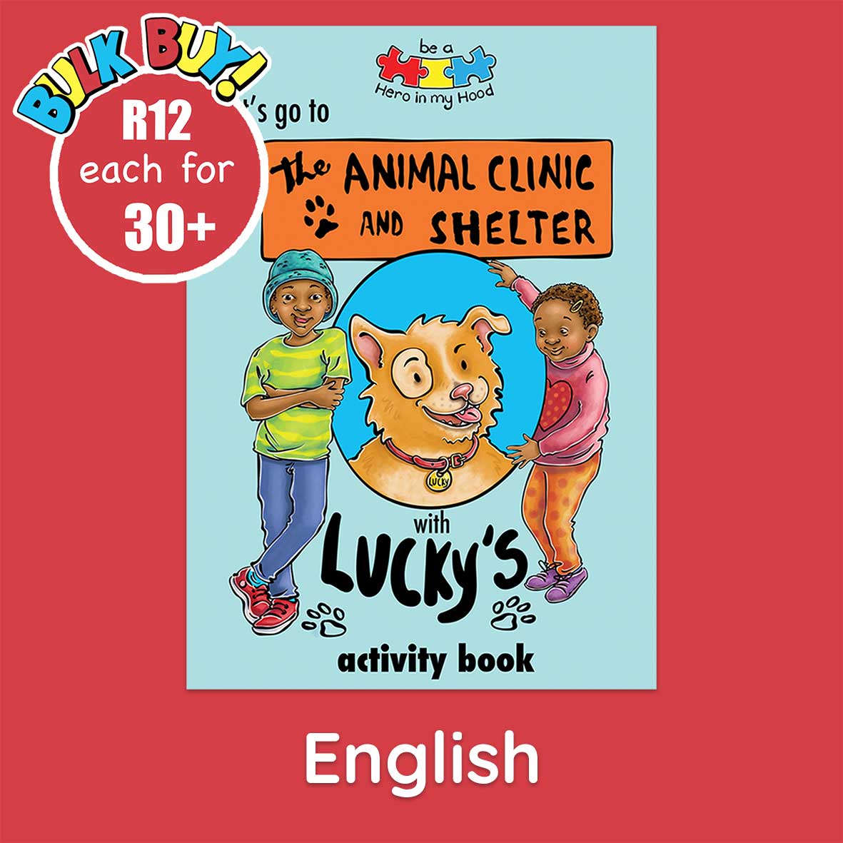 Lucky's activity book bulk buy, English - printed - Hero in my Hood